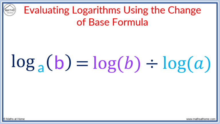 How to Change the Base of a Logarithm – mathsathome.com