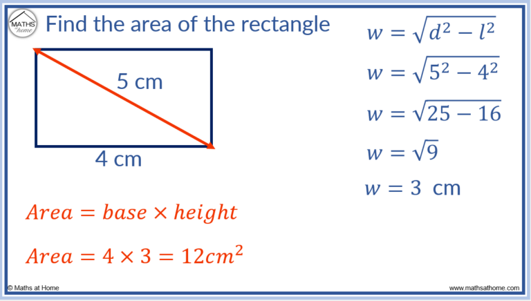 How to Find the Diagonal of a Rectangle – mathsathome.com