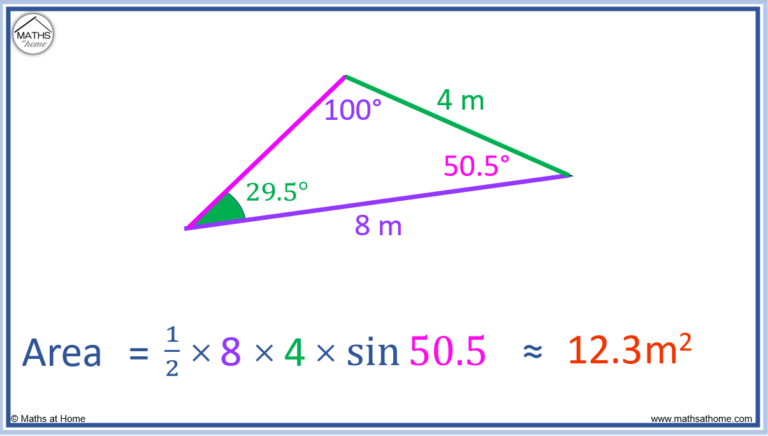 How to Find the Area of a Triangle Using the Sine Rule – mathsathome.com