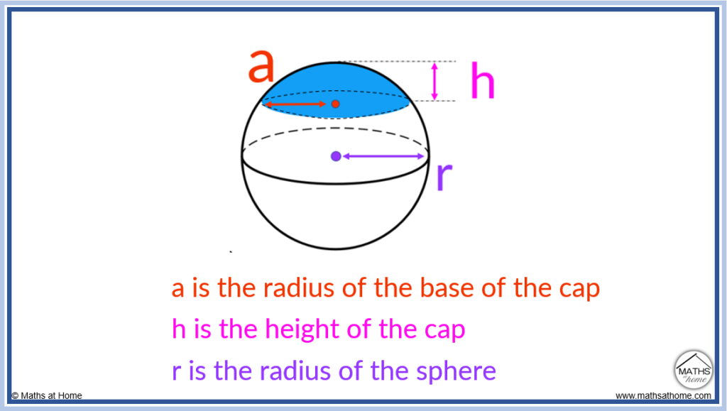 How To Calculate The Volume Of A Spherical Cap Mathsathome