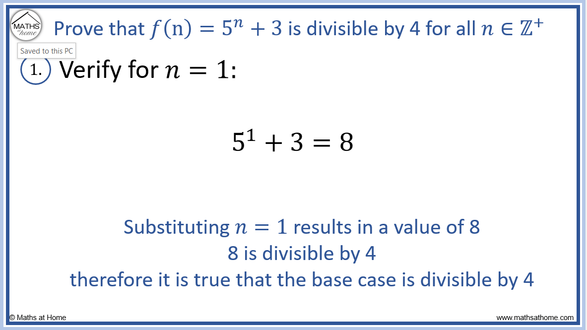 How to do Proof by Mathematical Induction for Divisibility – mathsathome.com