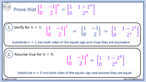 How to do Proof by Induction with Matrices – mathsathome.com