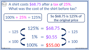 How to Calculate an Original Amount Using Reverse Percentages ...
