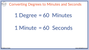 How to Convert Between Degrees, Minutes and Seconds – mathsathome.com