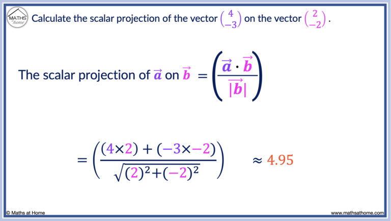 How To Calculate Scalar And Vector Projections