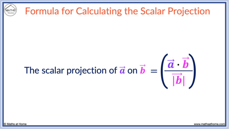 How to Calculate Scalar and Vector Projections – mathsathome.com