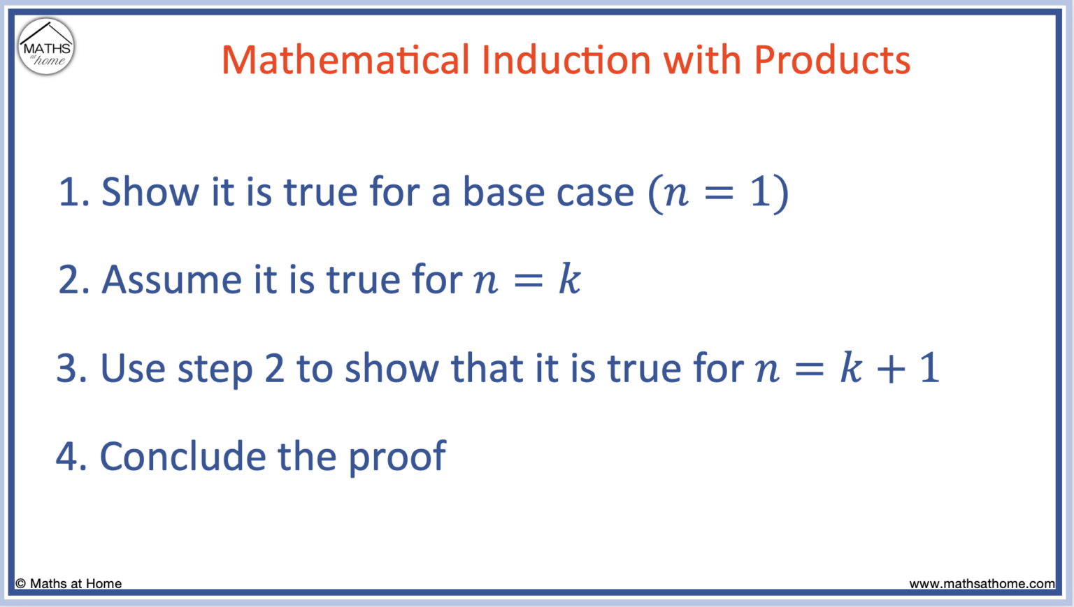 A Complete Guide: Proof by Mathematical Induction with Products ...