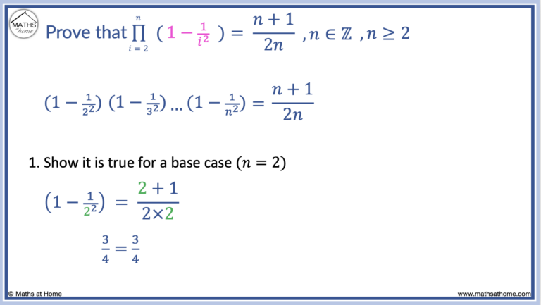 A Complete Guide: Proof by Mathematical Induction with Products – mathsathome.com