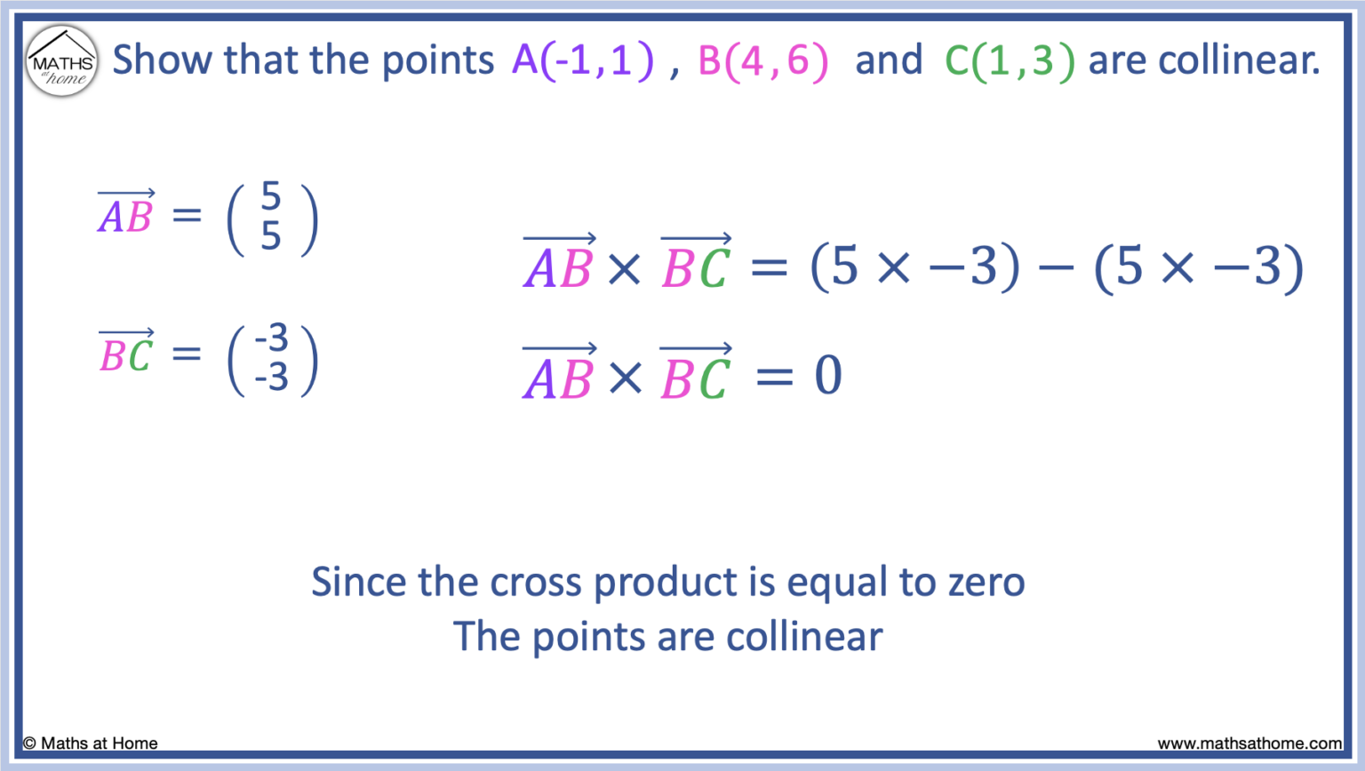 How to Show that Points are Collinear – mathsathome.com